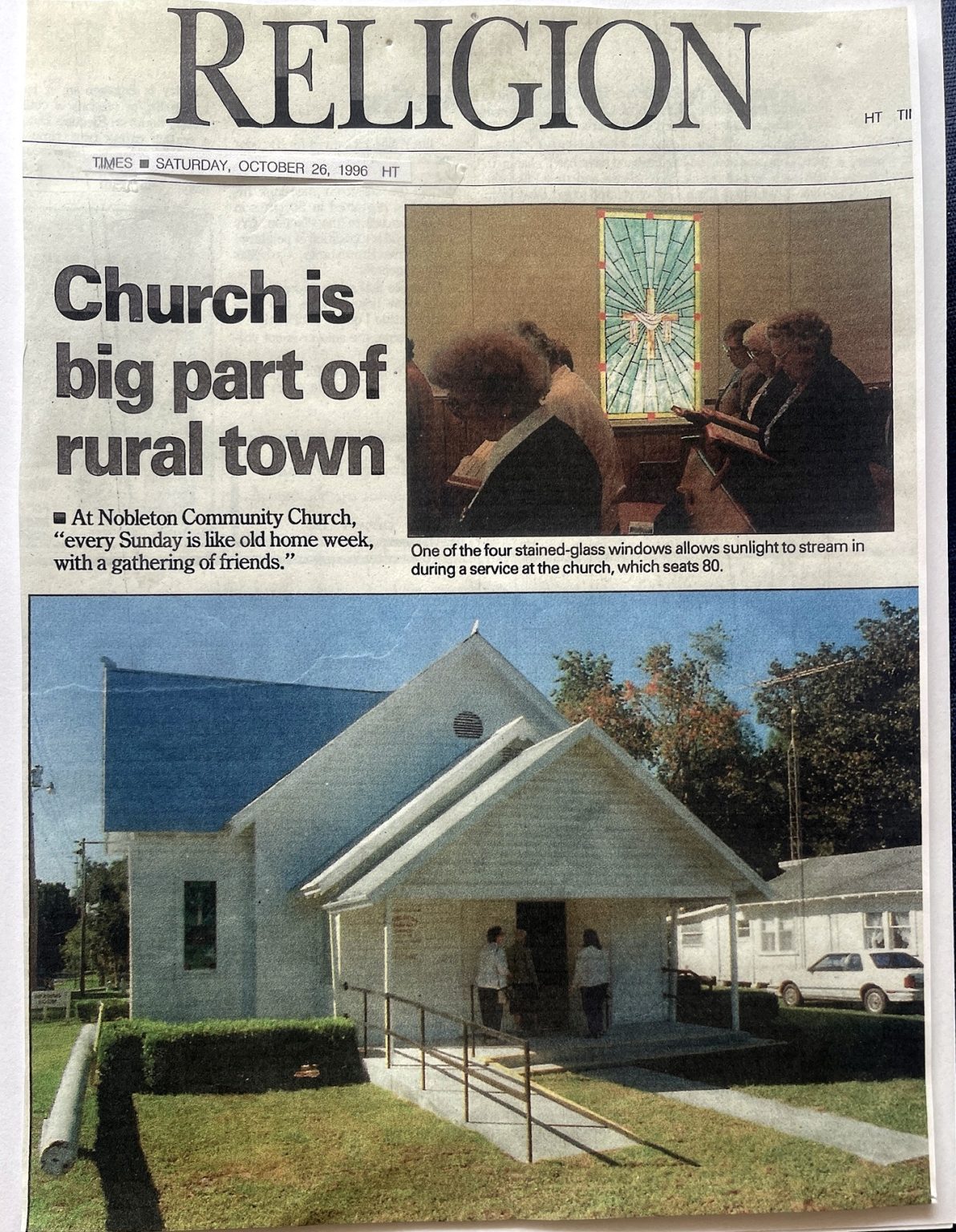 Church History – Nobleton Community Church
